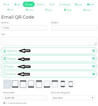 How can I make a QR Code with my Email address?! - 4qrcode